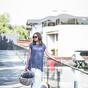 Pava Linen Top Knitting Pattern - Etsy