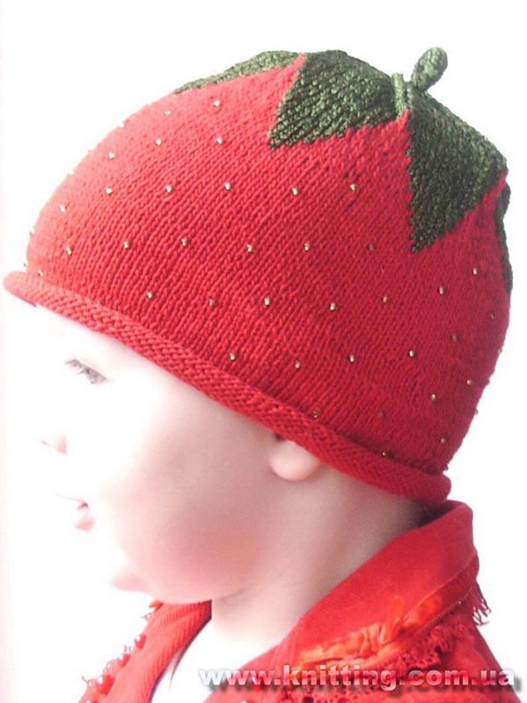 Strawberry Hat Knitting Pattern - Etsy
