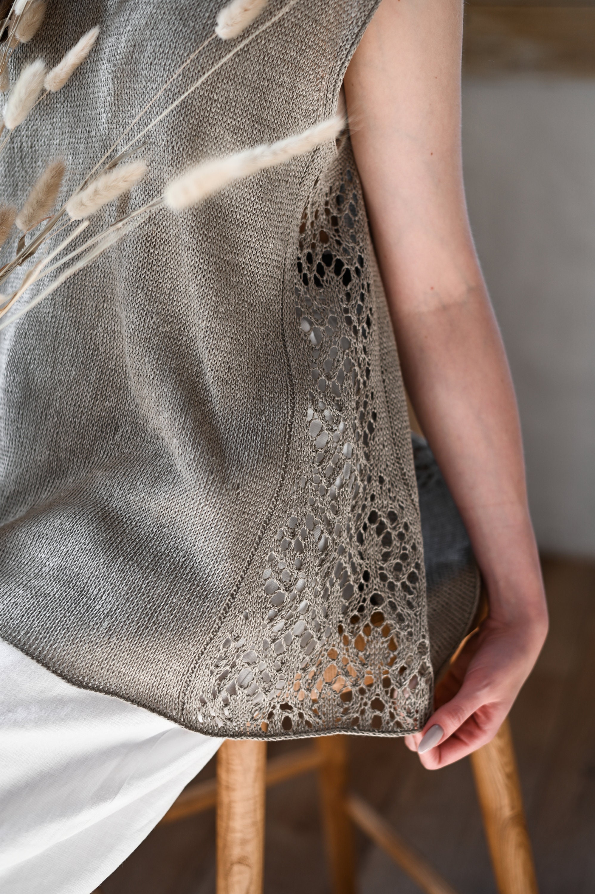 The Wonder Garden Linen Top Knitting Pattern - Etsy