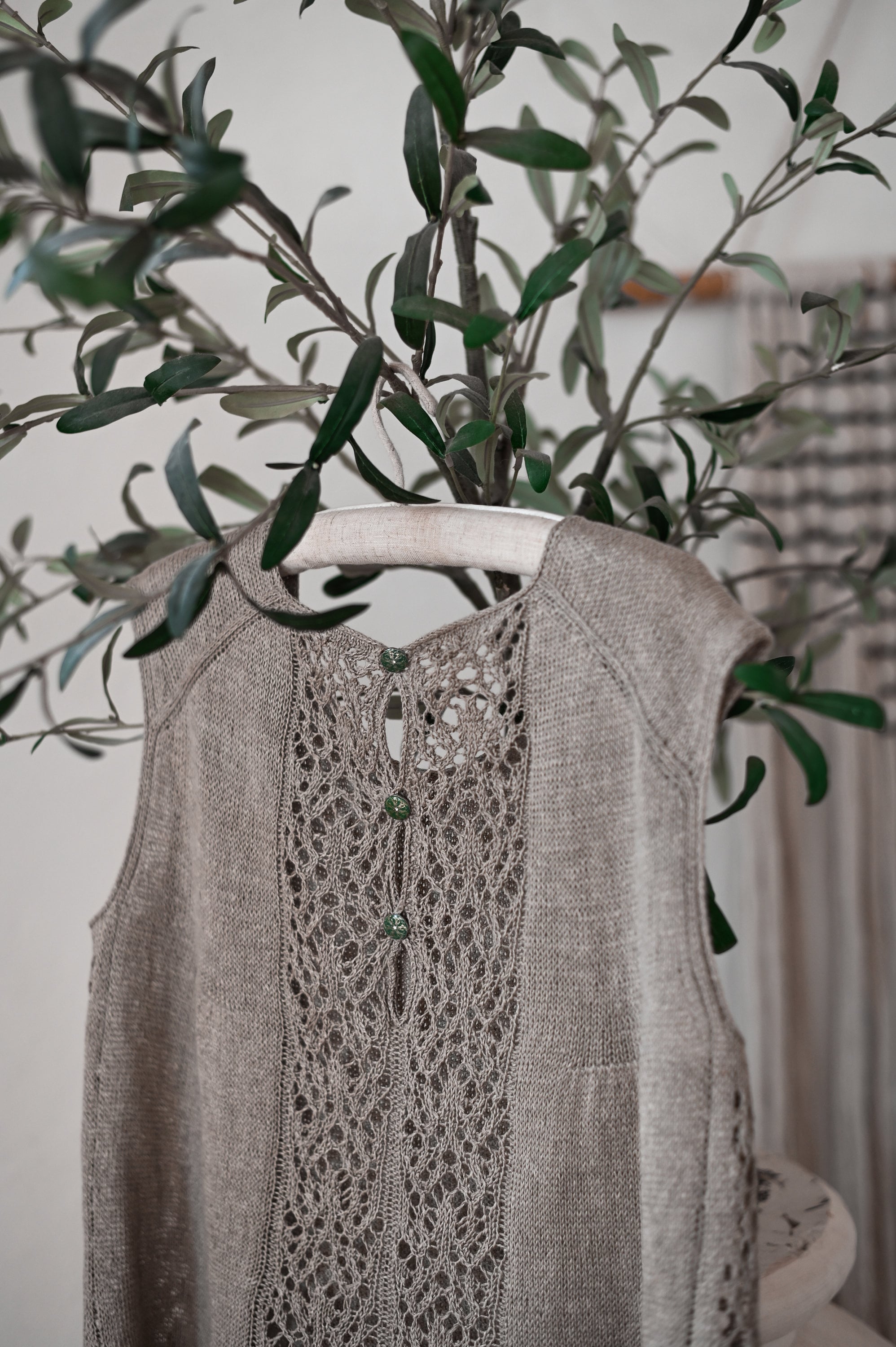 The Wonder Garden Linen Top Knitting Pattern - Etsy