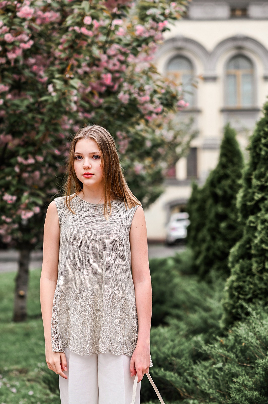 Chary Linen Top Knitting Pattern - Etsy