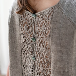 The Wonder Garden Linen Top Knitting Pattern - Etsy