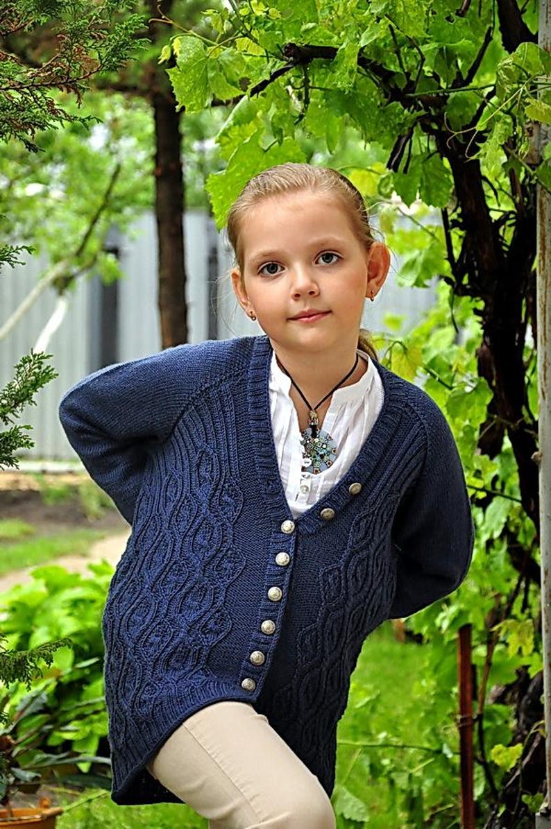 Marine Cardigan Knitting Pattern - Etsy
