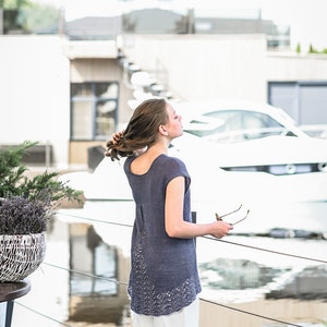 Pava Linen Top Knitting Pattern - Etsy