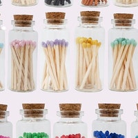 Orange - 4" - Matchsticks in Jar - Perfect for Gifts, Match Holder ...