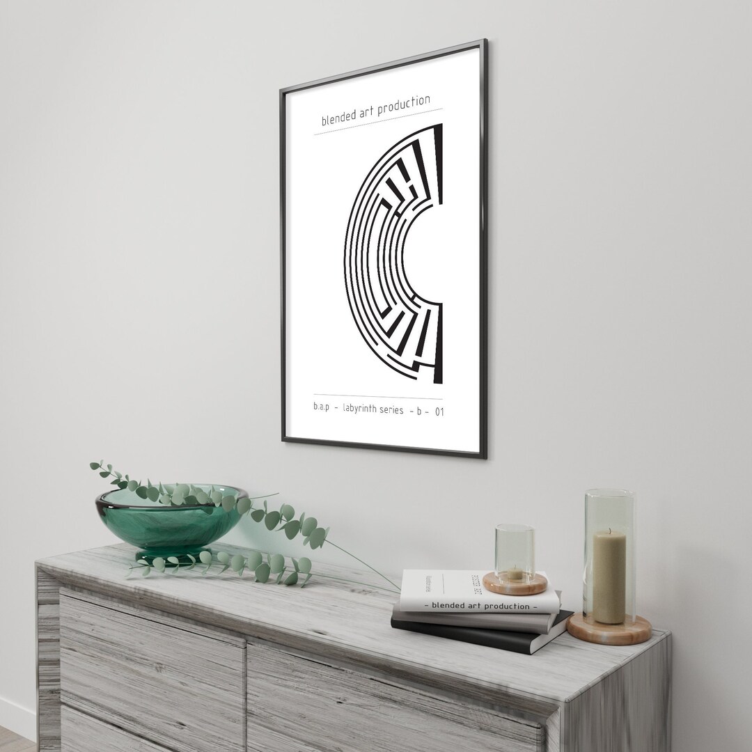 Printable Wall Art Labrinth B Series 01 Single Product - Etsy