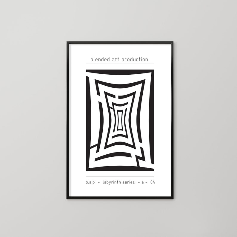 Labyrinth Printable Wall Art Collection of Five A Series - Etsy