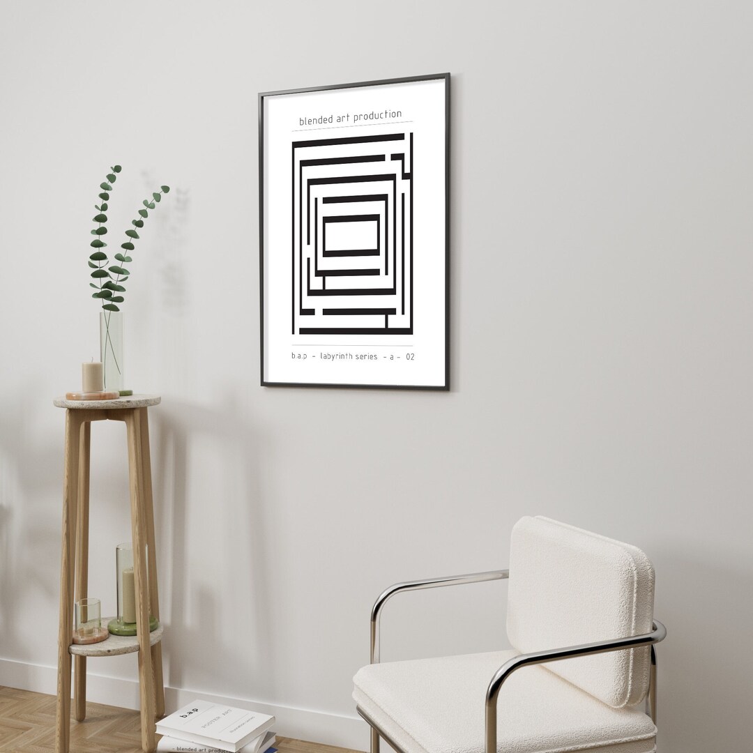 Printable Wall Art - Labyrinth A Series 02 - Single Product - Etsy