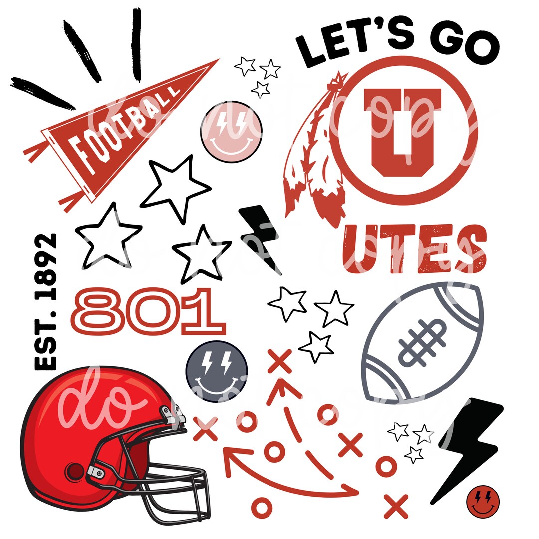 Utah Utes Doodle Png Digital Download - Etsy