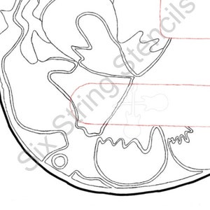 Jimmy Page Dragon Telecaster Style Pattern Digital Outline/stencil - Etsy
