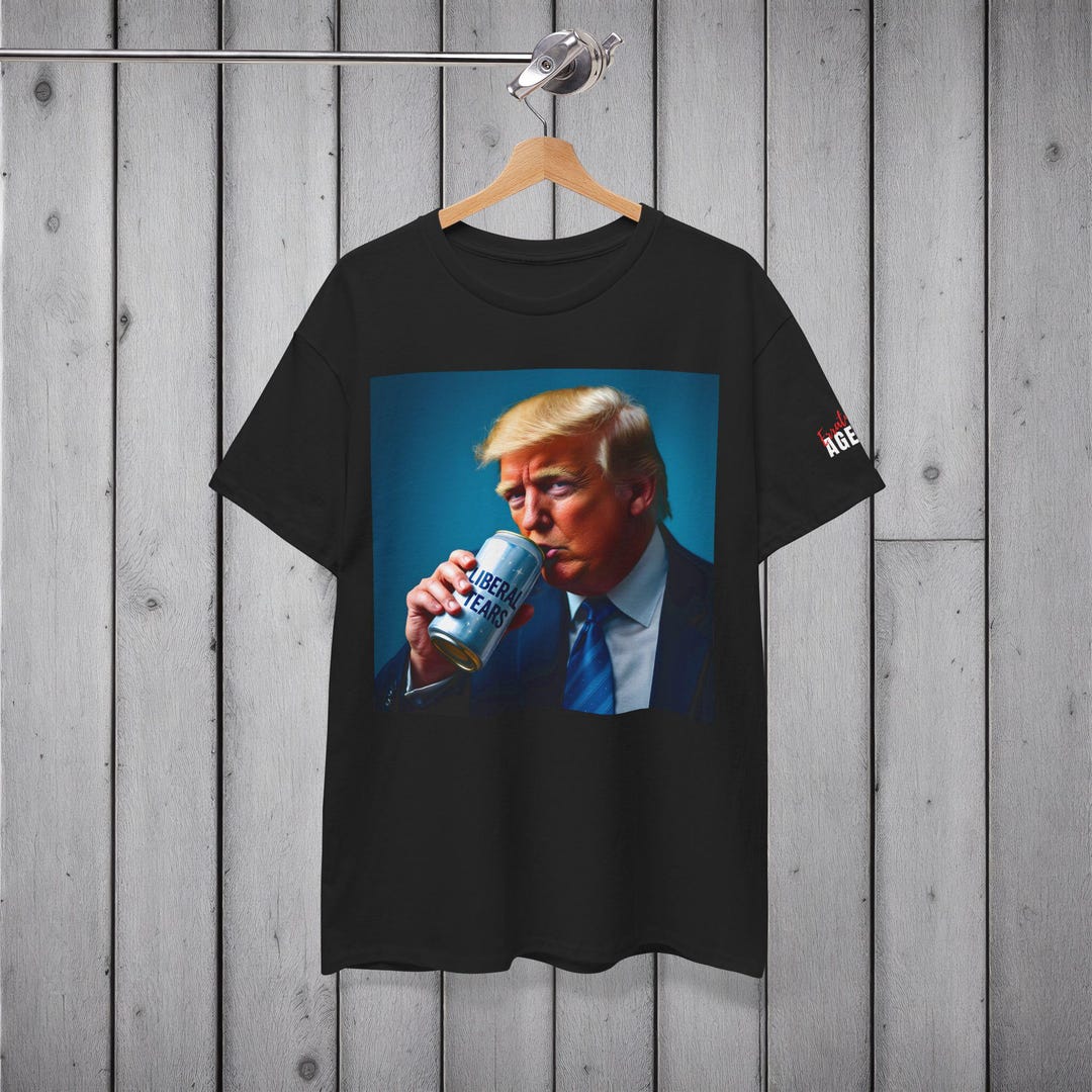 Humorous Donald Trump Liberal Tears Shirt: Political Fan Art for 2024 ...