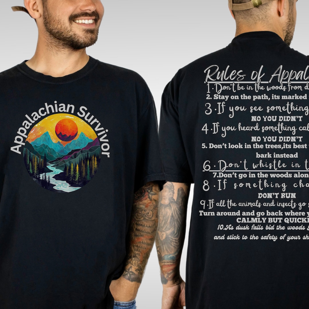 Mountain Folklore Tee: Appalachian Legends & Survival Style Rules of ...