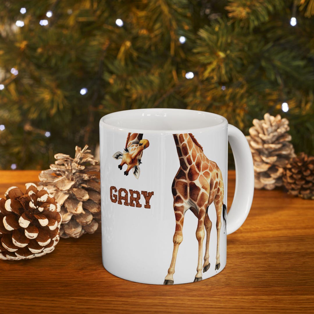 Adorable Giraffe Coffee Mug With Name - Personalized Gift Idea ...