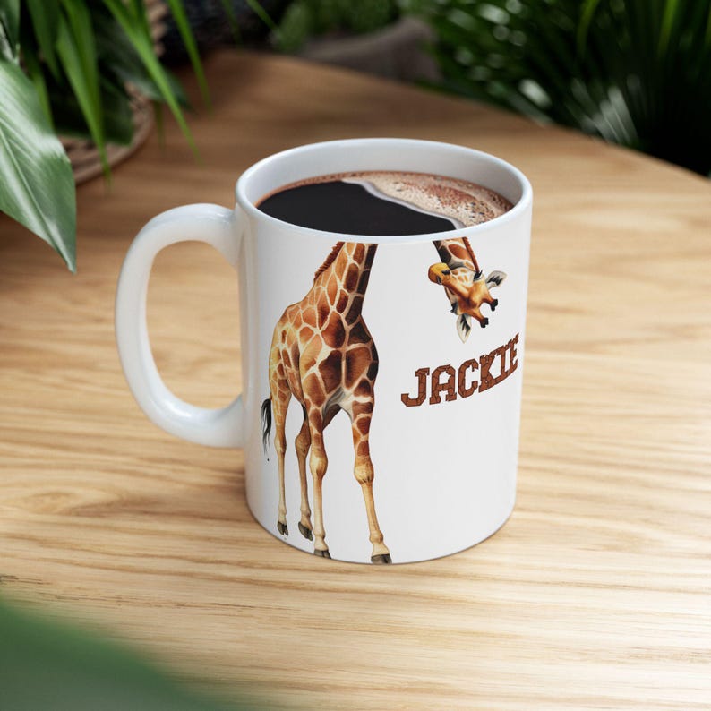 Personalized Giraffe Coffee Mug - Adorable Animal Lover Gift - Etsy