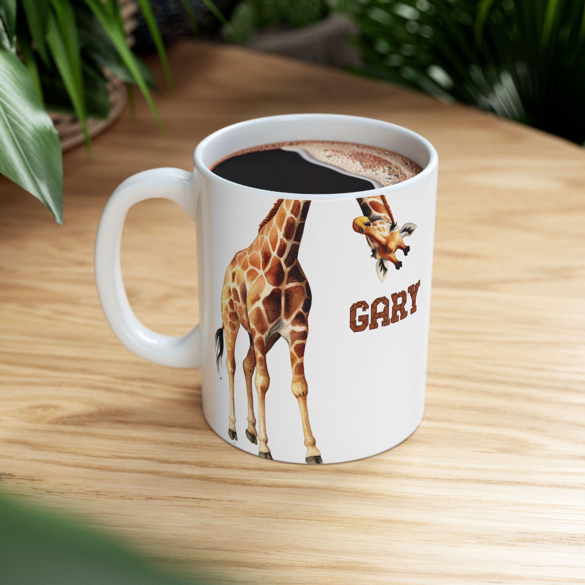 Adorable Giraffe Coffee Mug With Name - Personalized Gift Idea ...
