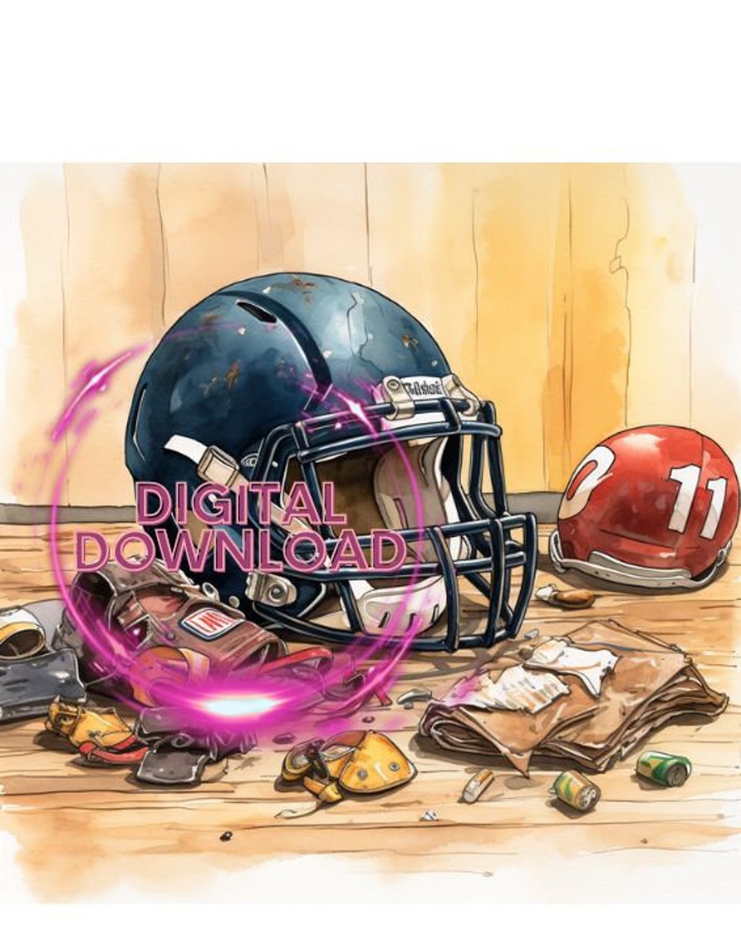 Football Nursery Prints Kids Room Wall Art Sports Decor Football Prints ...