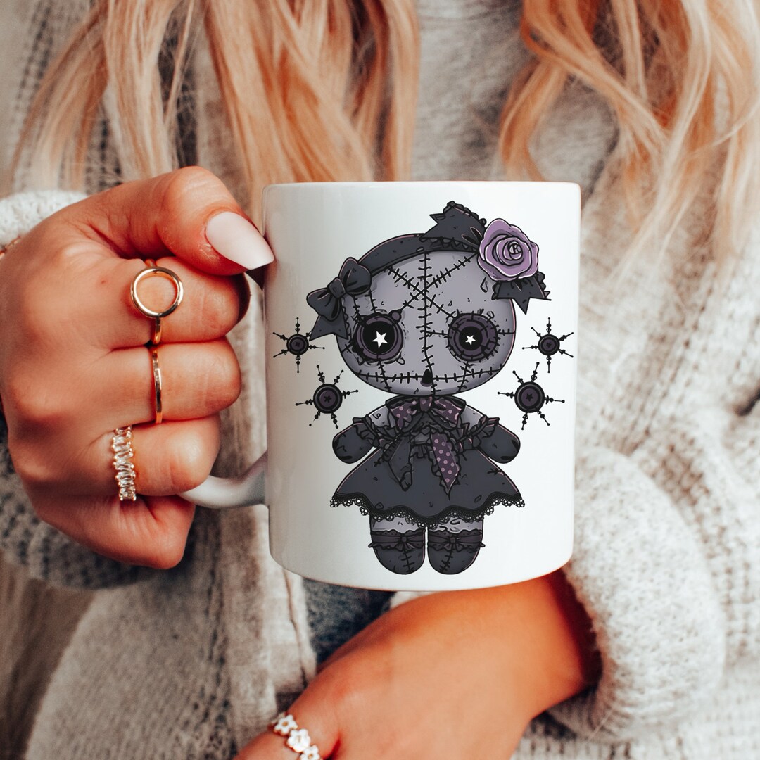 Gothic Voodoo Doll Mug Creepy Baby Doll Witchcraft Occult - Etsy