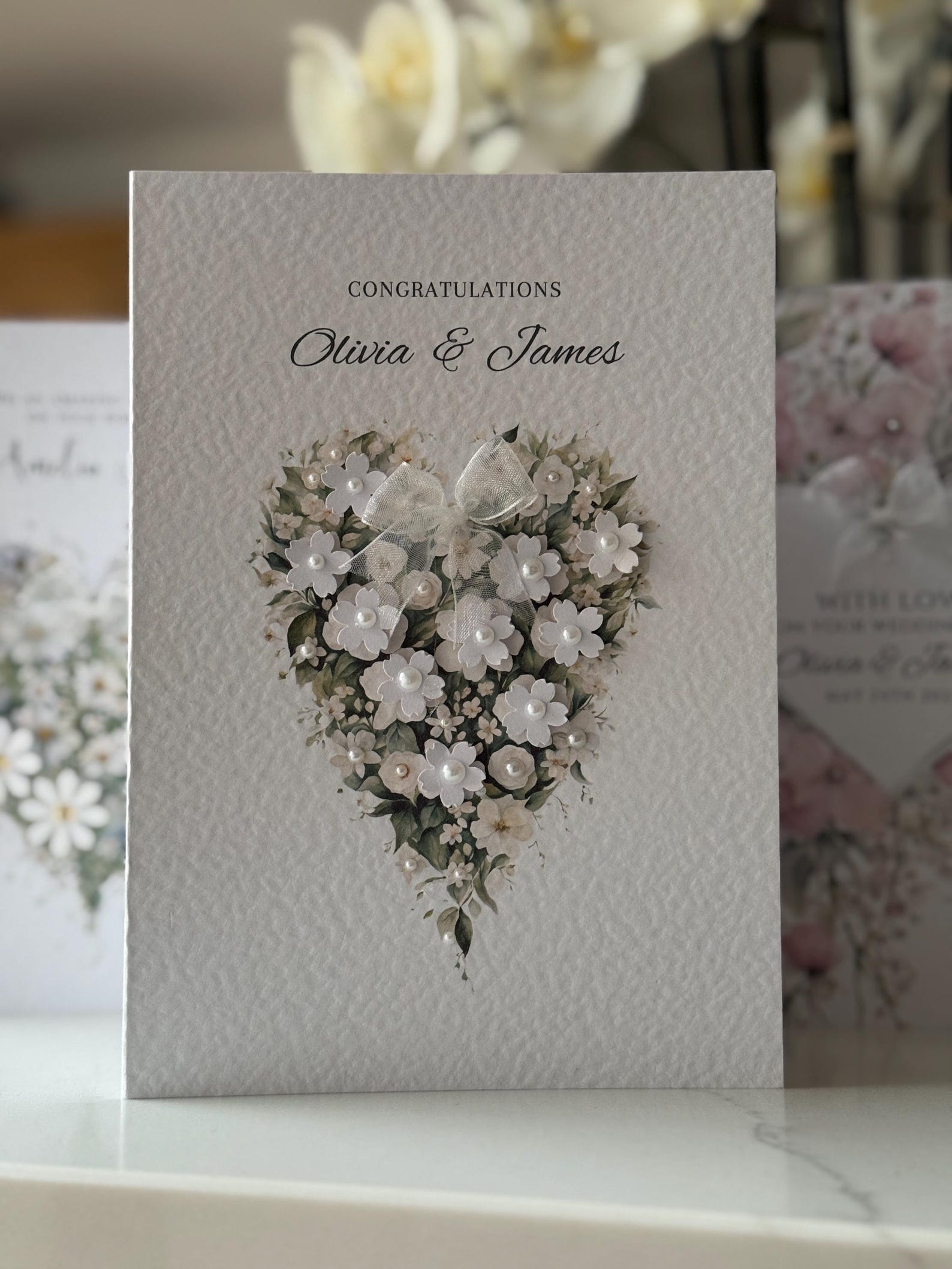 Personalised Handmade Wedding Card, Congratulations Wedding Card ...