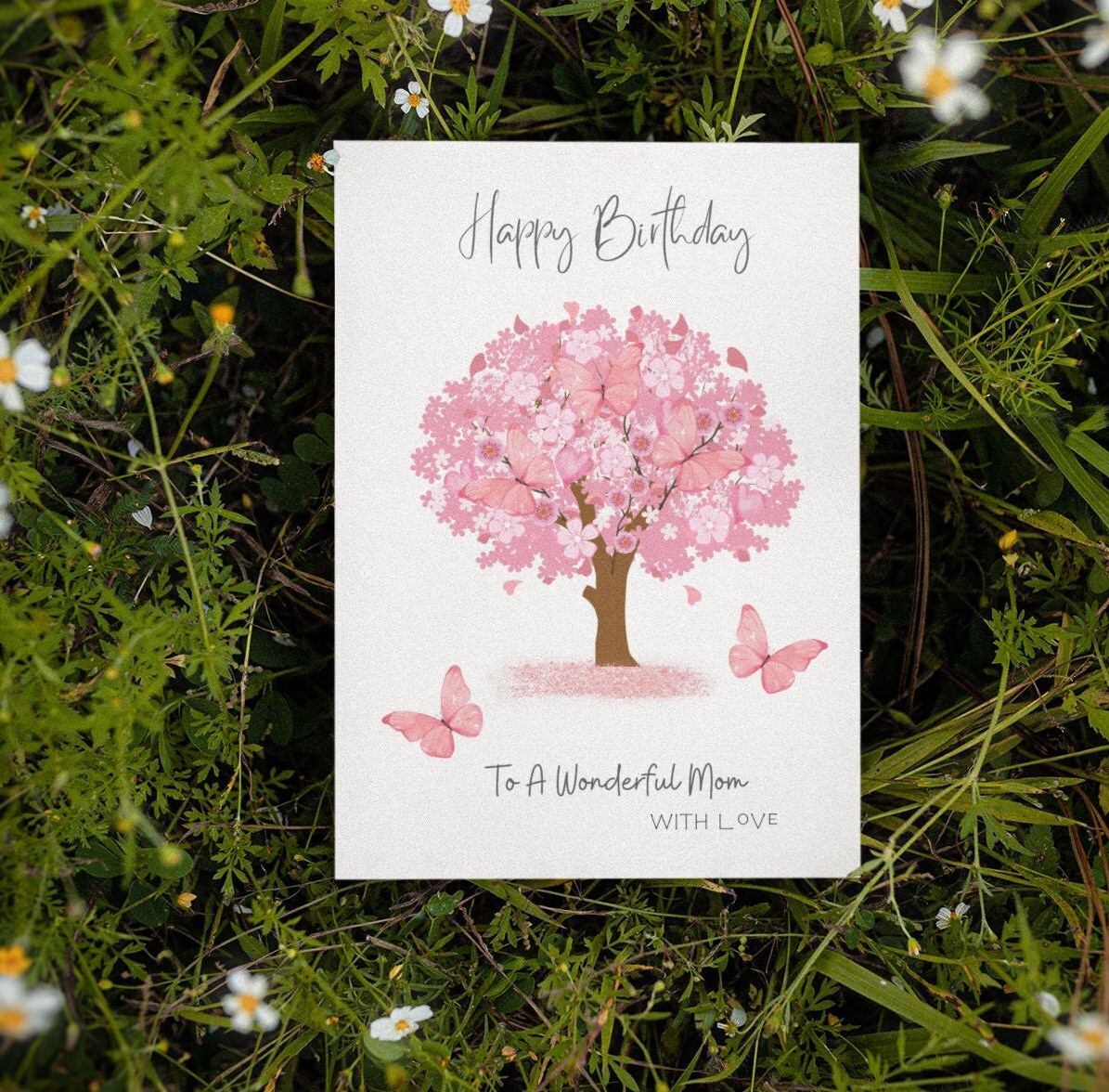 Mom Birthday Card Cherry Tree Birthday Card Cherry Blossom - Etsy