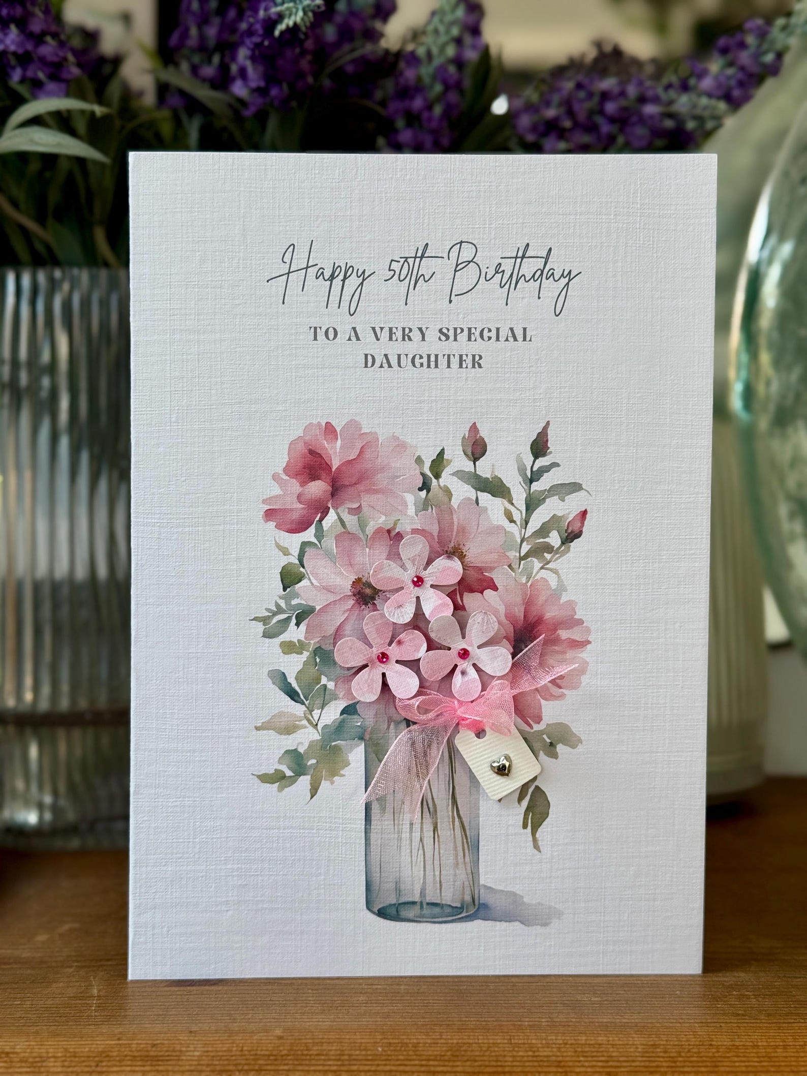 50th Daughter Birthday Card, Fiftieth Birthday Card, Daughter 50th Card ...