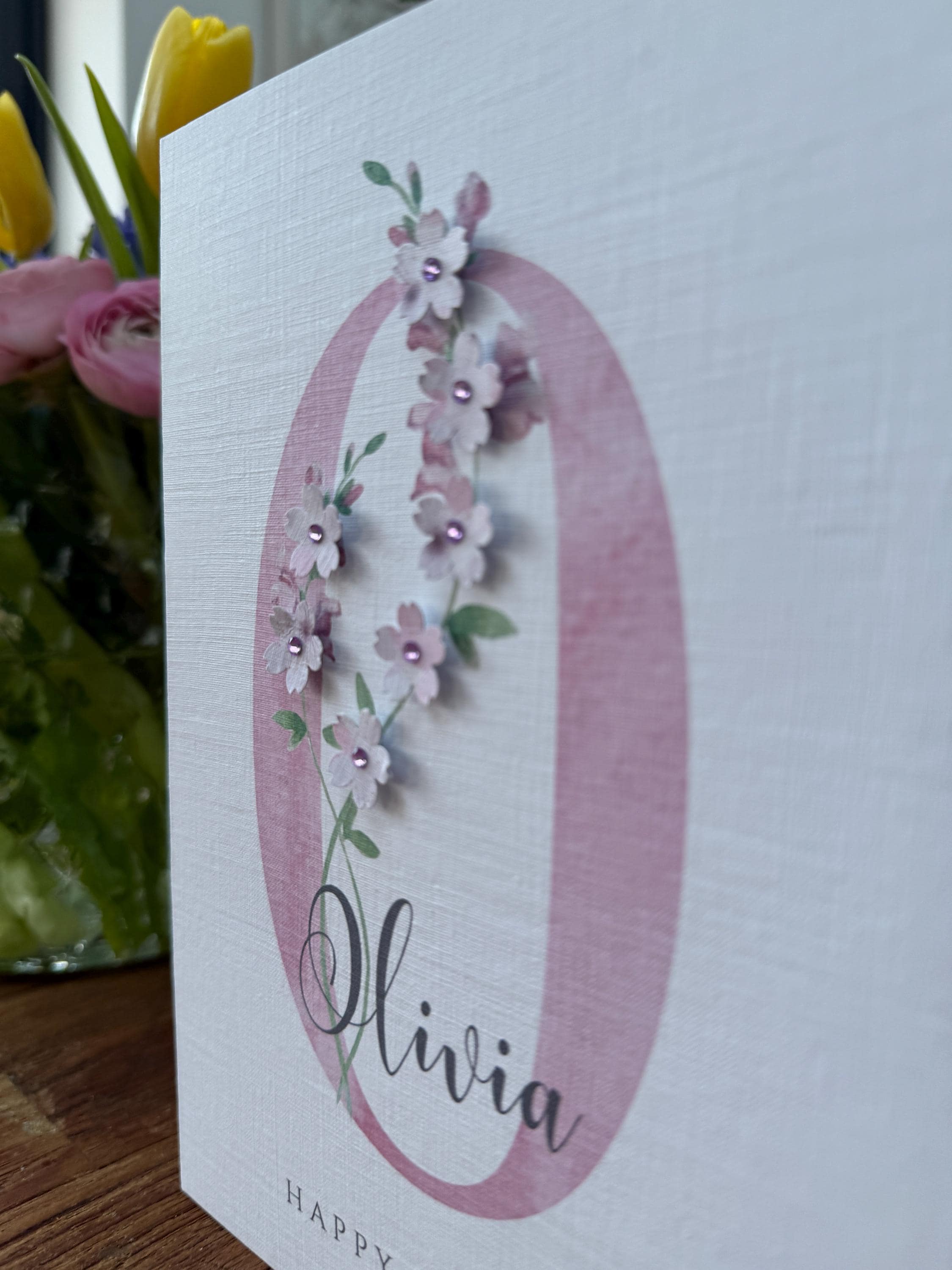 Personalised Birthday Name Card, Pretty Card, Daughter Birthday, Friend ...