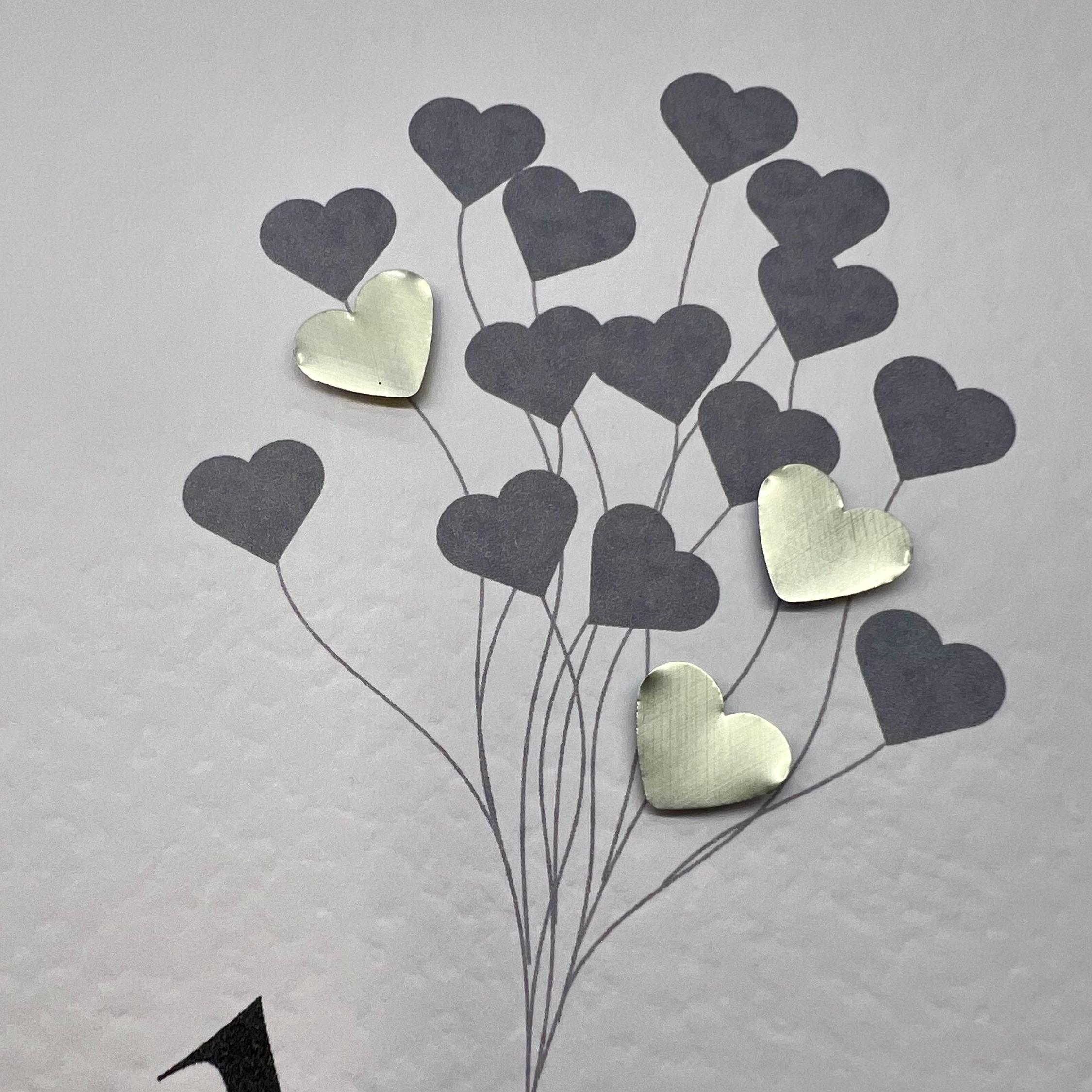 Real Tin Anniversary Card. Handmade Ten Year Anniversary Card. Wedding ...
