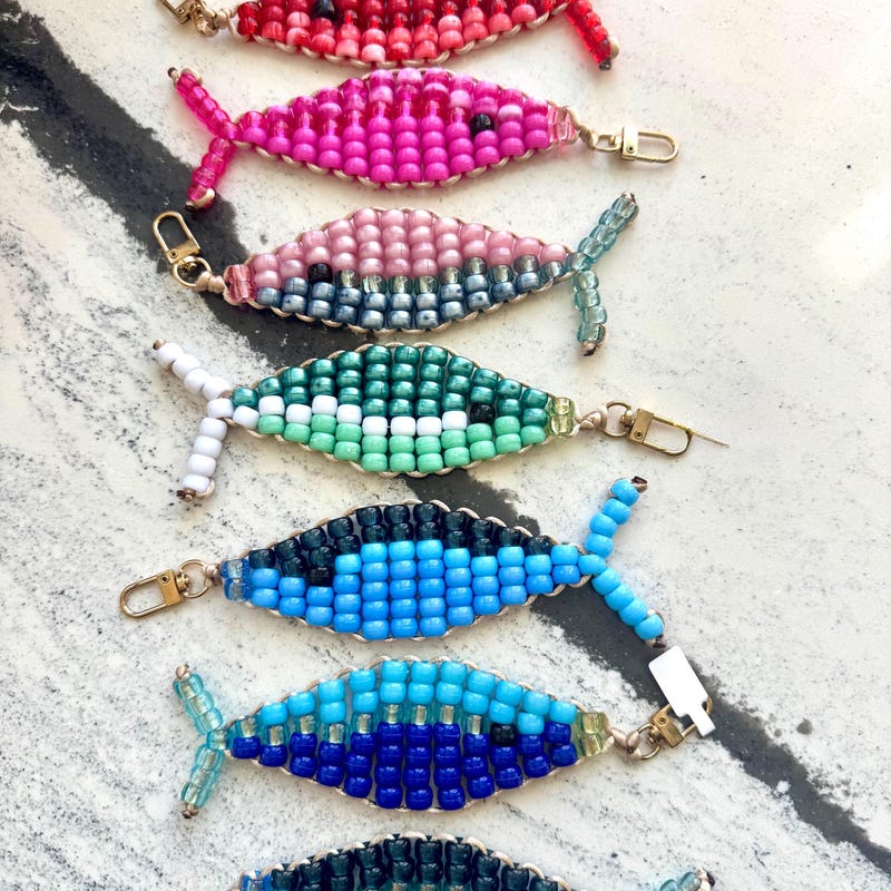 Ponybead Keychains - Etsy