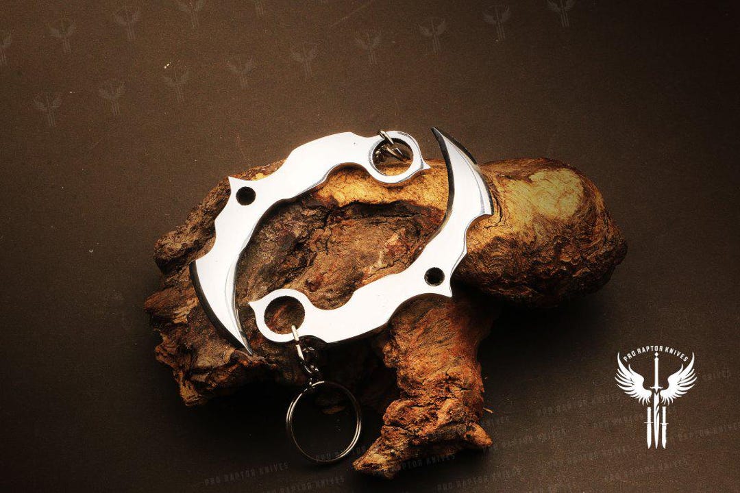 Handmade J2 Steel Karambit Shaped Keychain With Wooden Box. Buy One Get ...