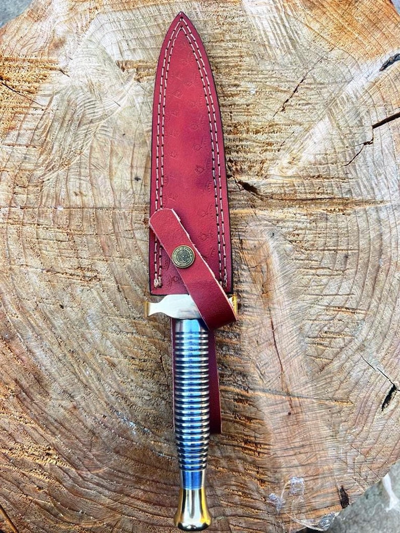 Handmade J2 Steel Dagger Knife With Metal Threads Handle, Best Gift ...