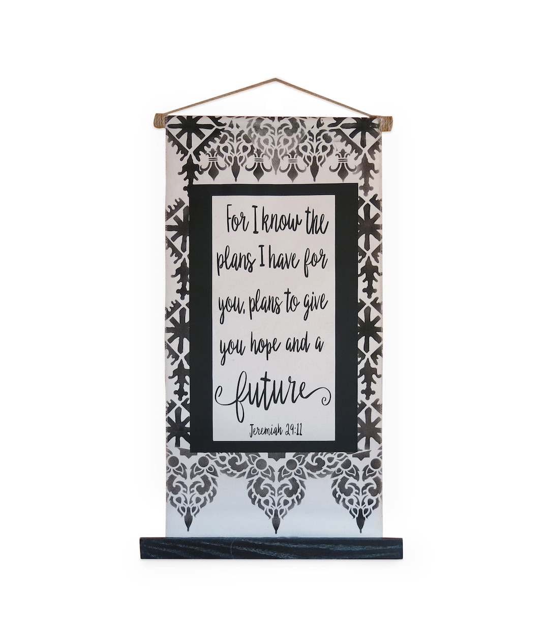 Biblical Wall Scroll/christian Wall Scroll/find Hope in God's Plan/ - Etsy