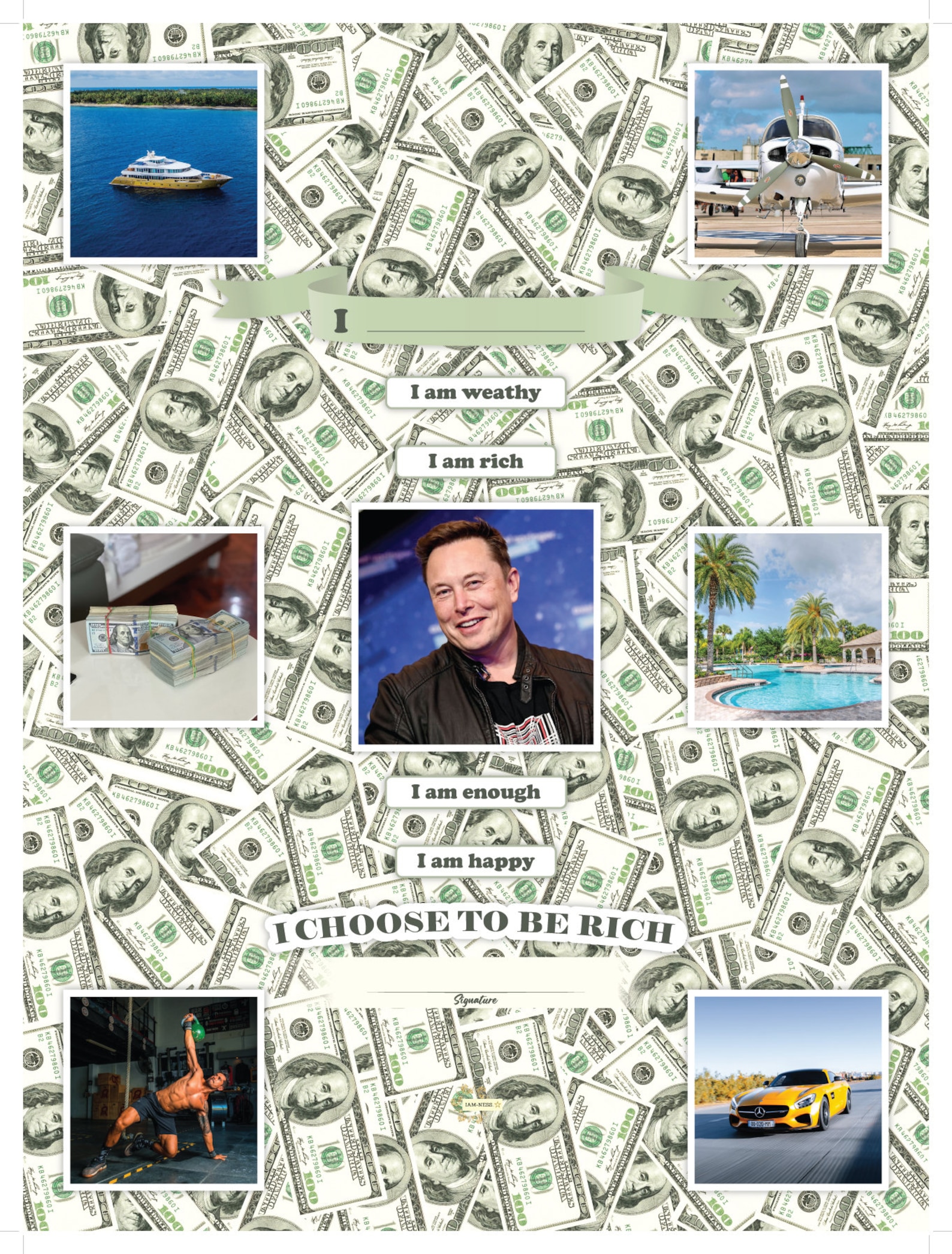 Printable Vision Board Templates/goals Vision Boards/manifestation ...