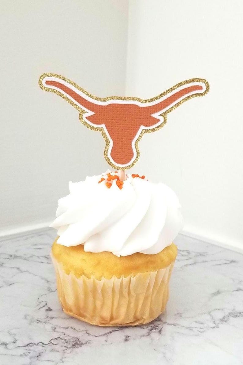 Longhorn Steer Cupcake Toppers - Etsy