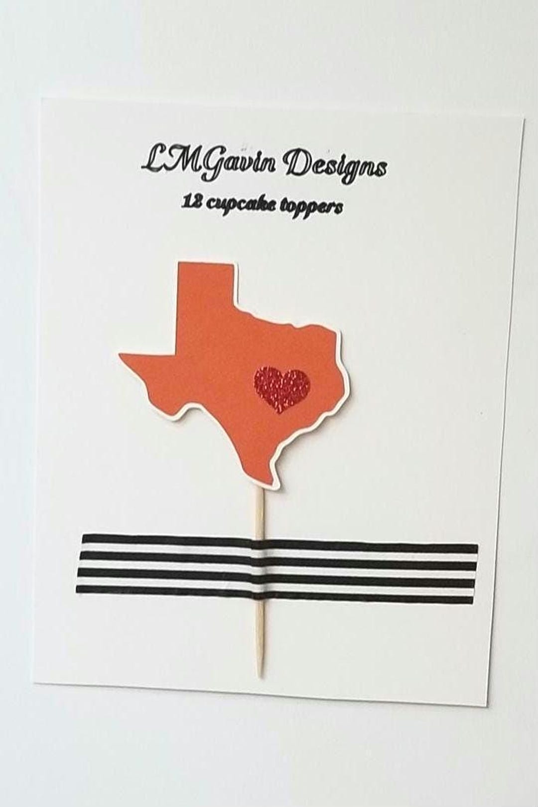 Texas Cupcake Toppers - Etsy
