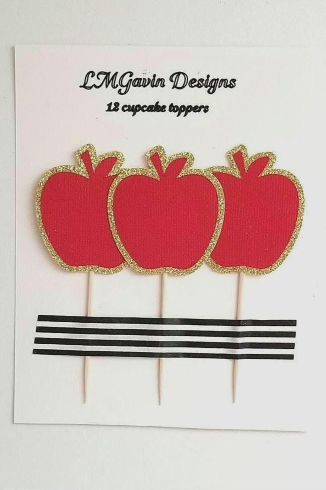 Apple Cupcake Toppers - Etsy