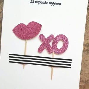 Hugs and Kisses Cupcake Toppers - Etsy