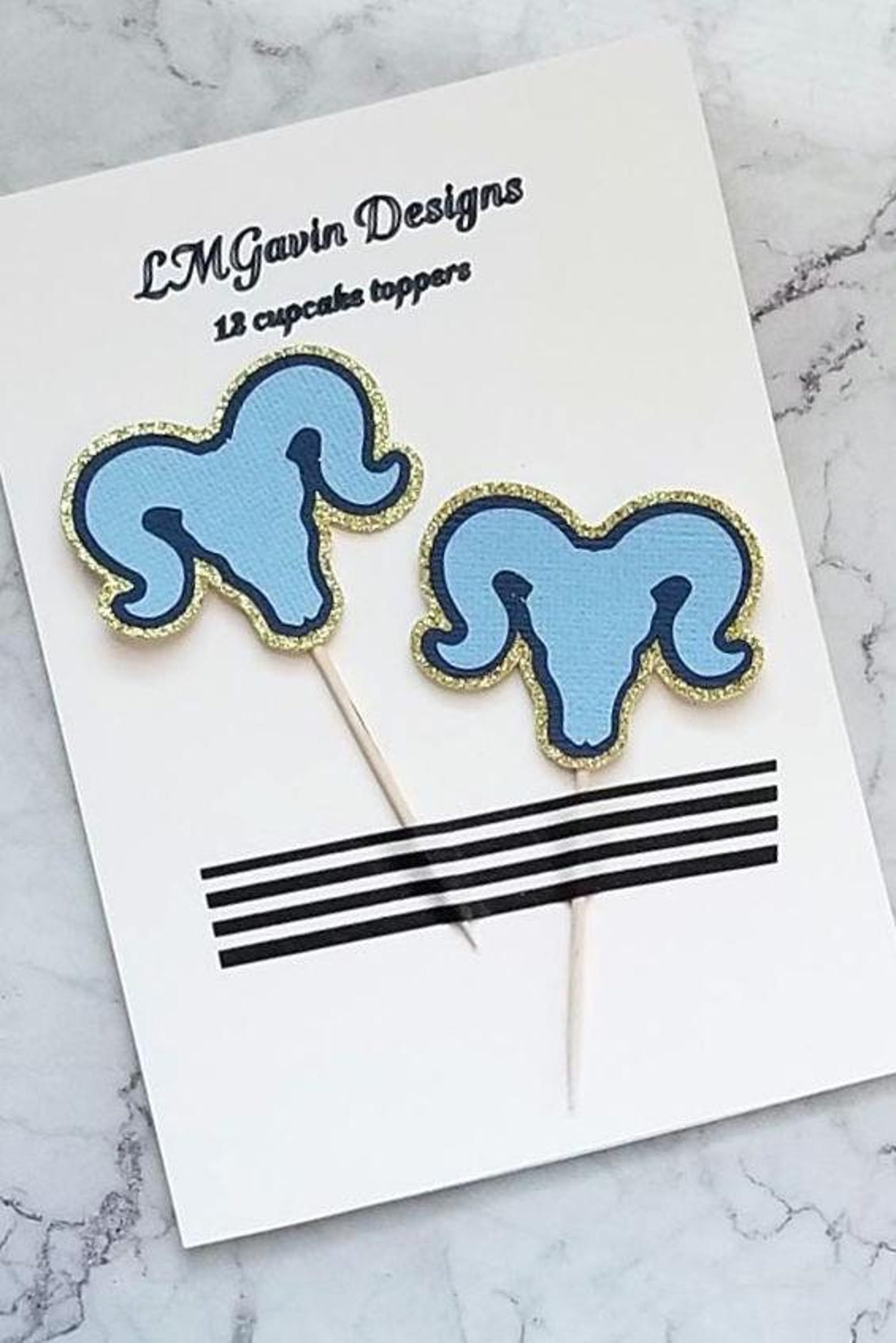 Ram Cupcake Toppers - Etsy