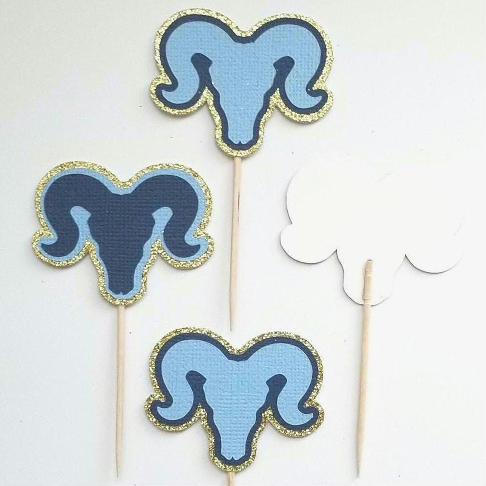 Ram Cupcake Toppers - Etsy