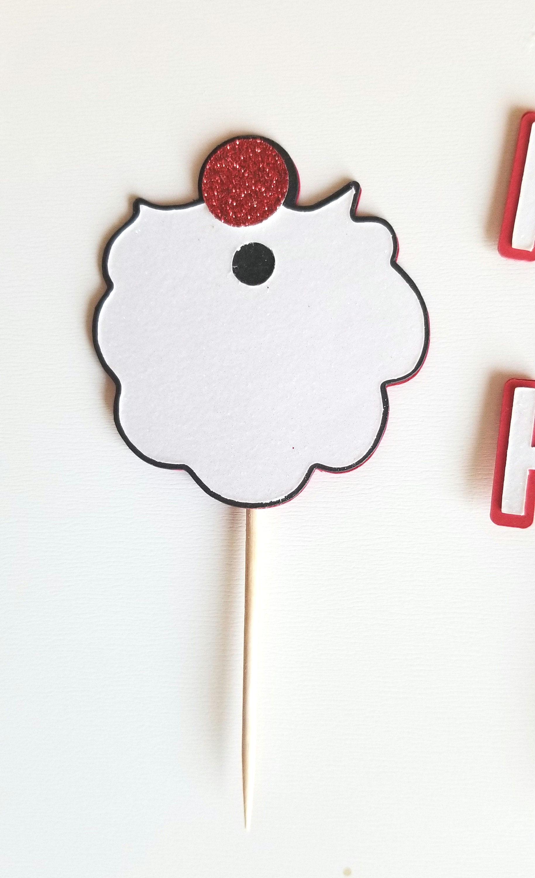 Santa and Hohoho Cupcake Toppers - Etsy