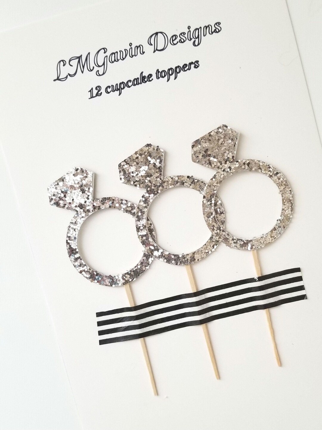 Diamond Ring Cupcake Topper - Etsy