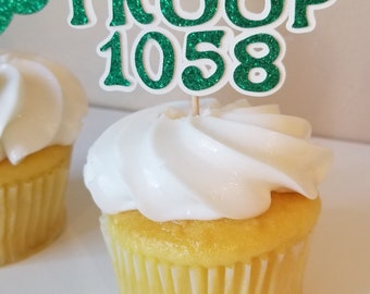 ANY NUMBER 10th Birthday Cupcake Toppers Number 10 Cupcake Topper ...