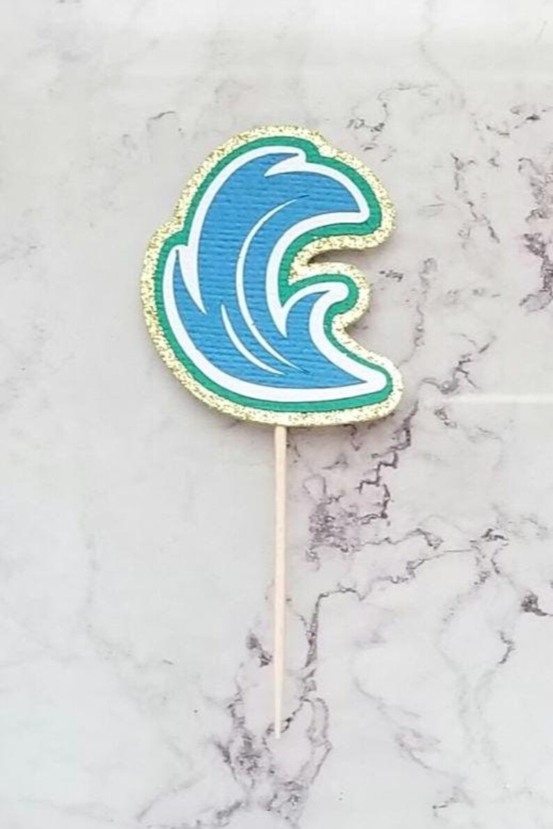 Wave Cupcake Toppers - Etsy