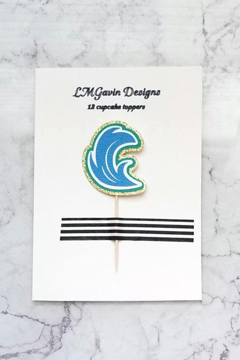 Wave Cupcake Toppers - Etsy