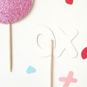 Hugs and Kisses Cupcake Toppers - Etsy