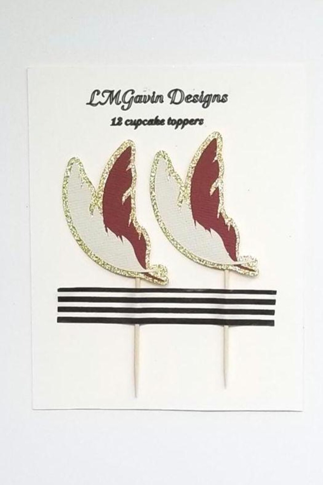 Feather Cupcake Toppers - Etsy