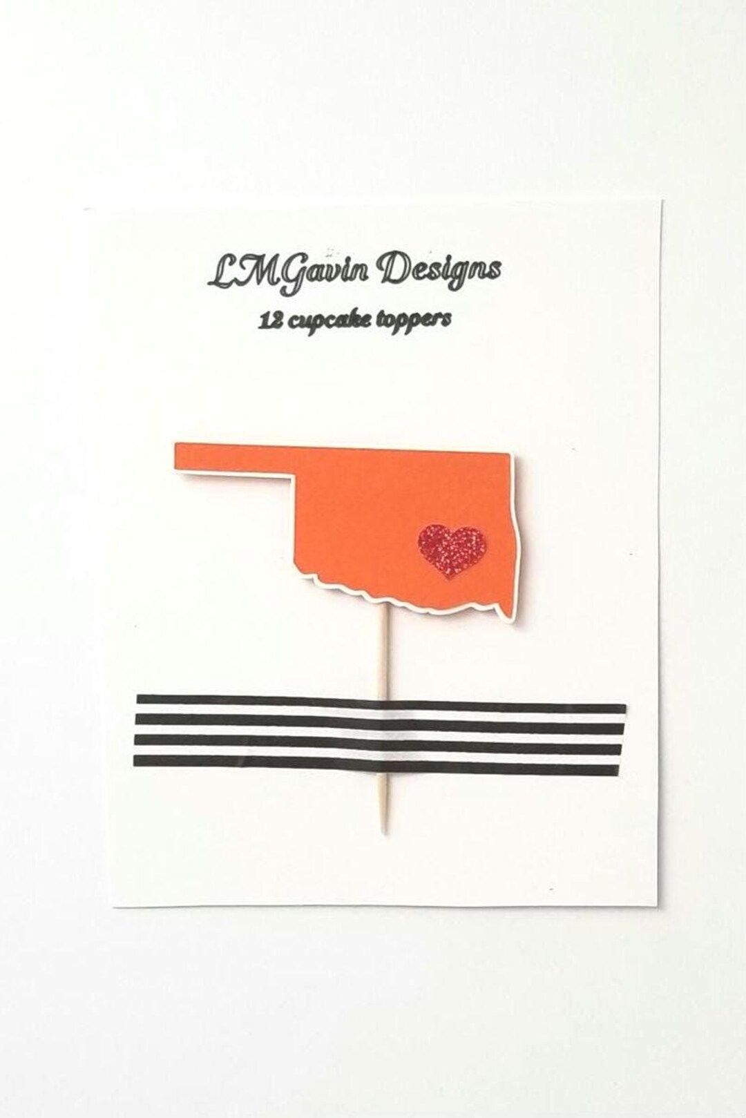 Oklahoma Cupcake Toppers - Etsy