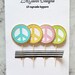 Peace Signs Cupcake Toppers - Etsy