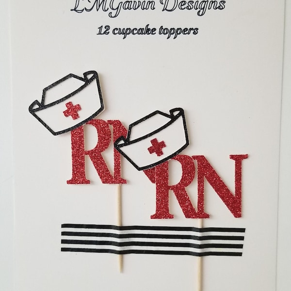 Nurse Cupcake Topper - Etsy