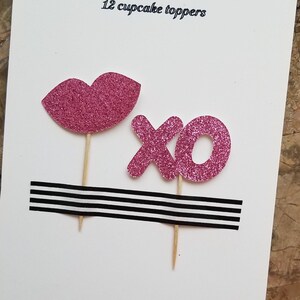 Hugs and Kisses Cupcake Toppers - Etsy