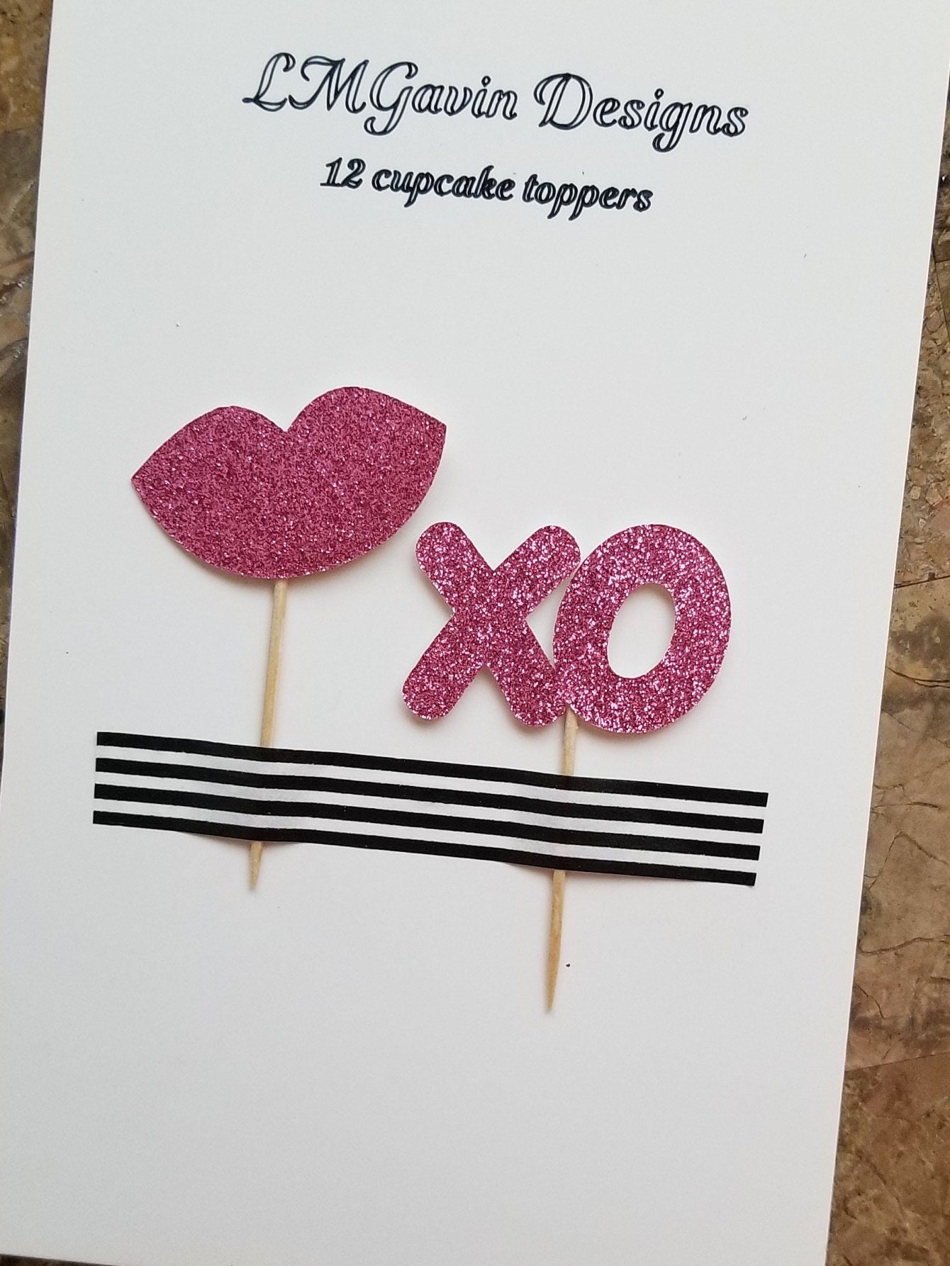 Hugs and Kisses Cupcake Toppers - Etsy