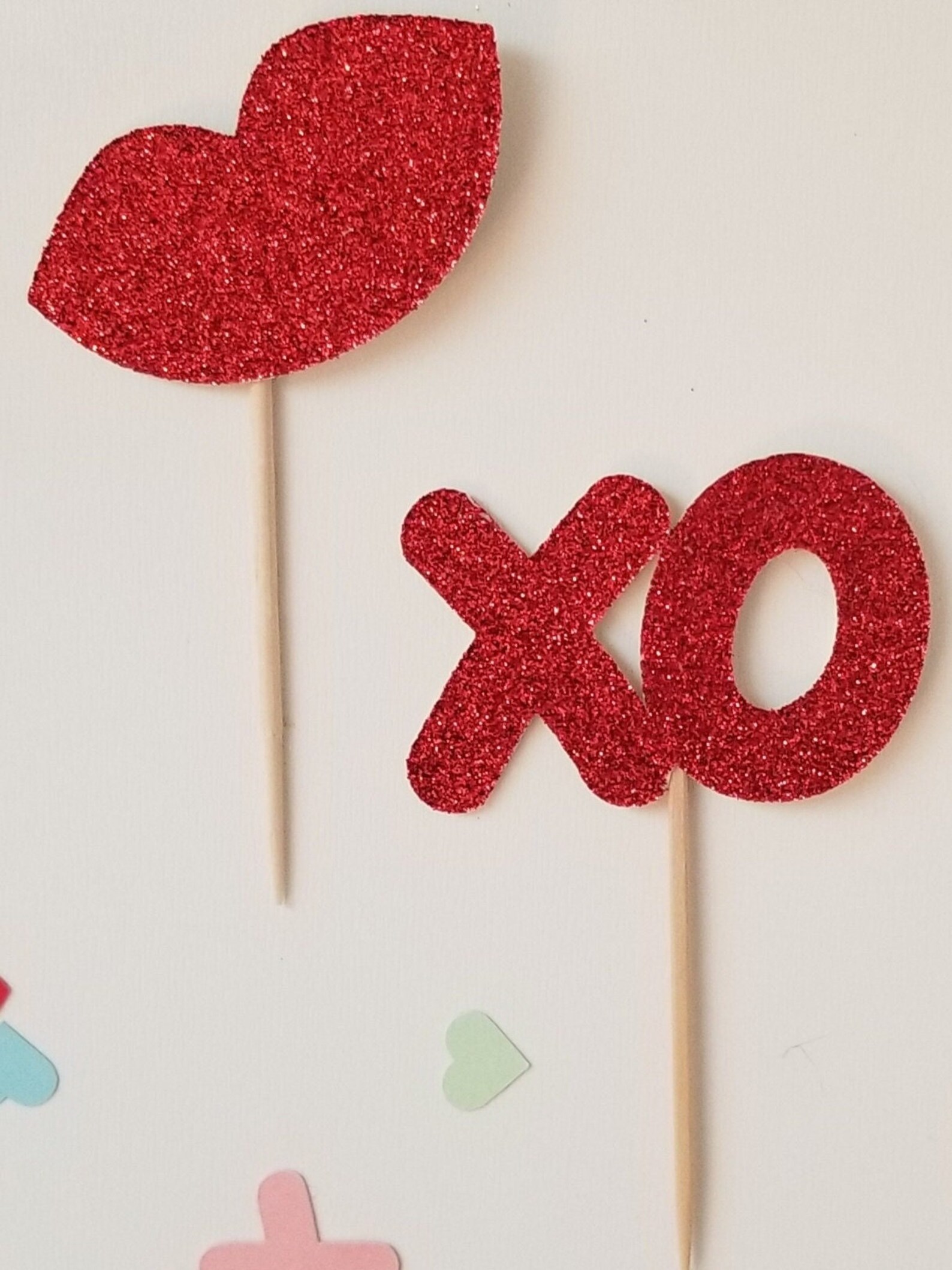 Hugs and Kisses Cupcake Toppers - Etsy
